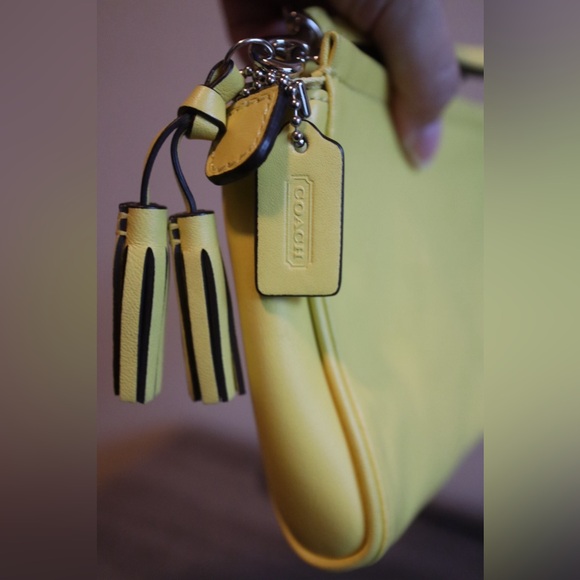 Coach | Accessories | Coach Lemon Leather Shoulder Bag | Poshmark
